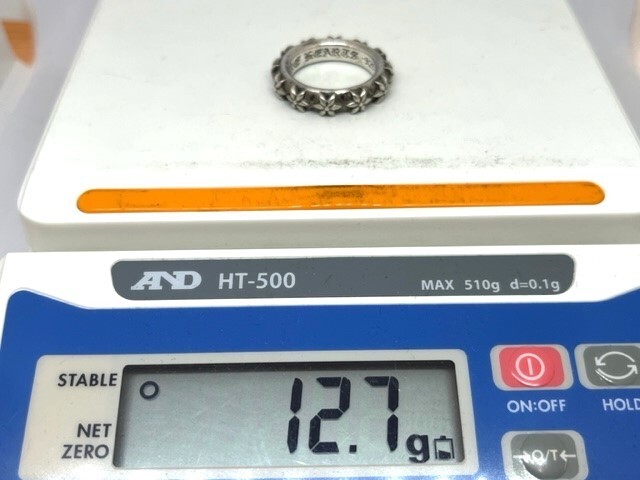 CHROME HEARTS クロムハーツ スターバンドリング シルバー925 12.7g 指輪(指輪)｜売買されたオークション情報、yahooの商品情報をアーカイブ公開 - オークファン ...