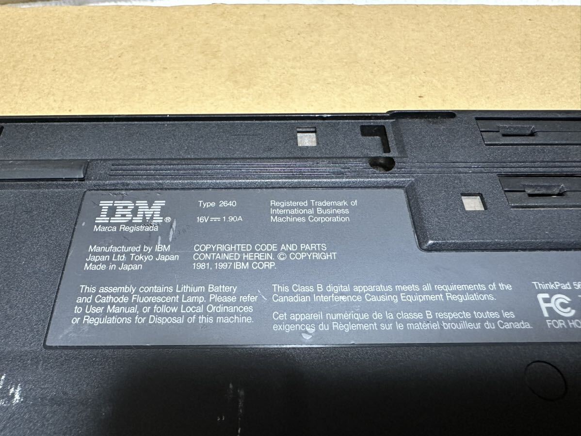 Yahoo!オークション - IBM Thinkpad 560X type 2640