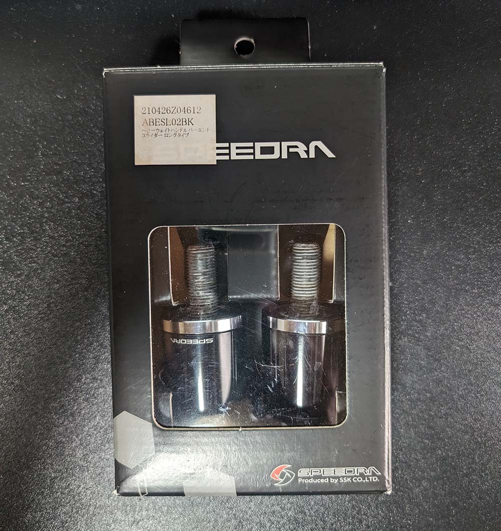 Yahoo!オークション - SPEEDRA ヘビーウェイトハンドルバーエンドスラ...