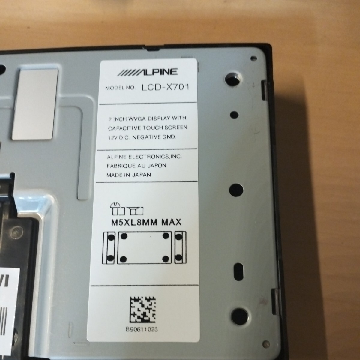 Yahoo!オークション - ALPINE アルパイン LCD-X701 KTD-XL7V-TWI CDL ...