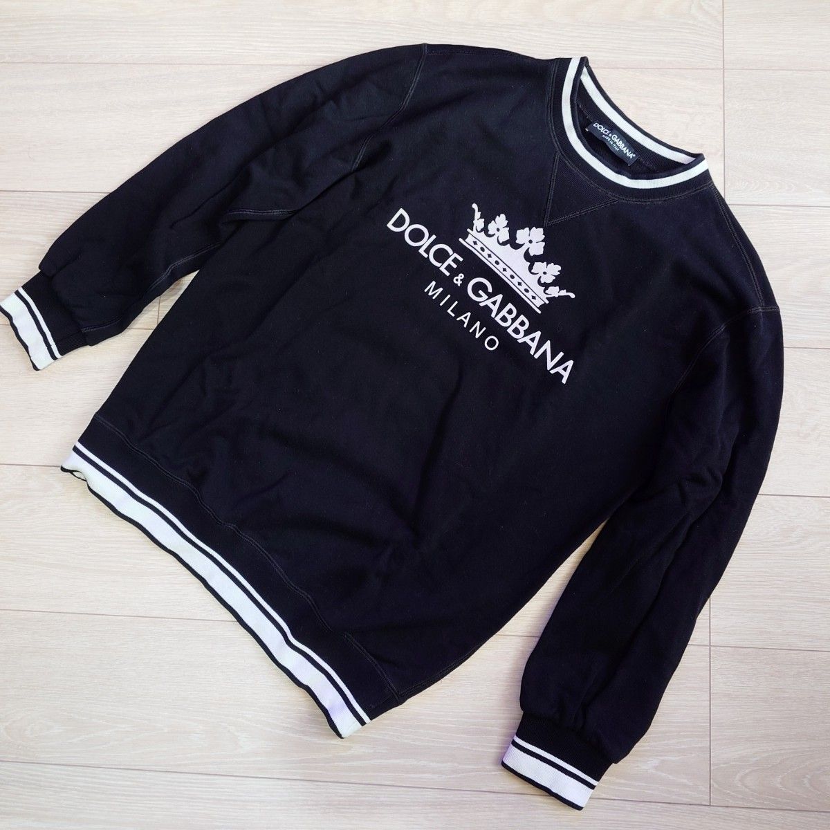 美品】ドルガバ CROWN SWEAT SHIRT クラウンプリント クルー 美品】ドルガバ CROWN SWEAT SHIRT クラウンプリント クルー