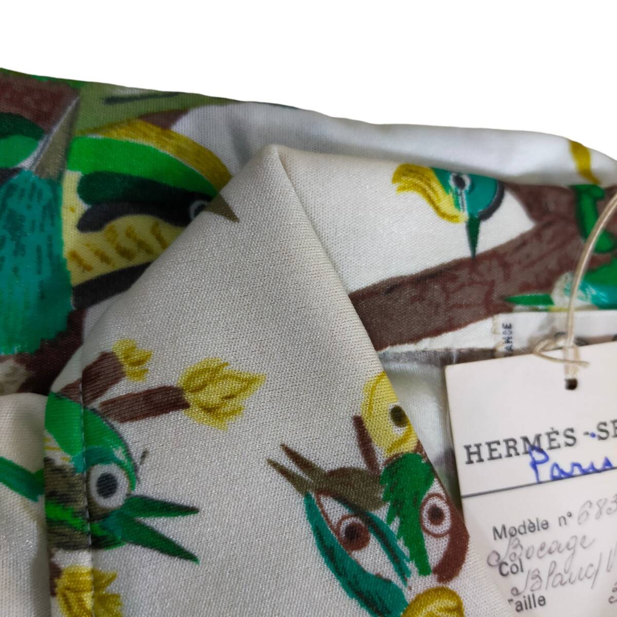 Yahoo!オークション - 中古品 Herms エルメス 鳥柄シャツ 黄ばみあり ...