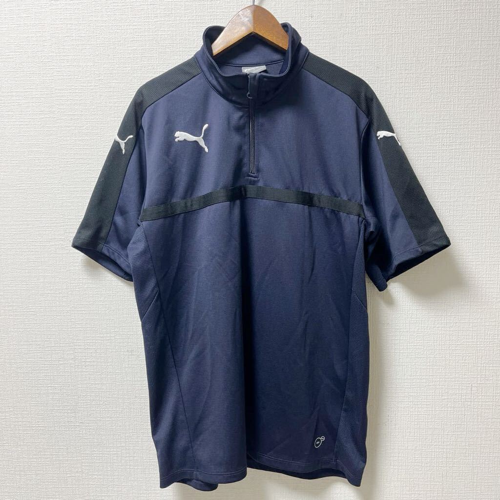 Yahoo!オークション - PUMA プーマ TWV ハーフジップ 半袖シャツ Mサイ...
