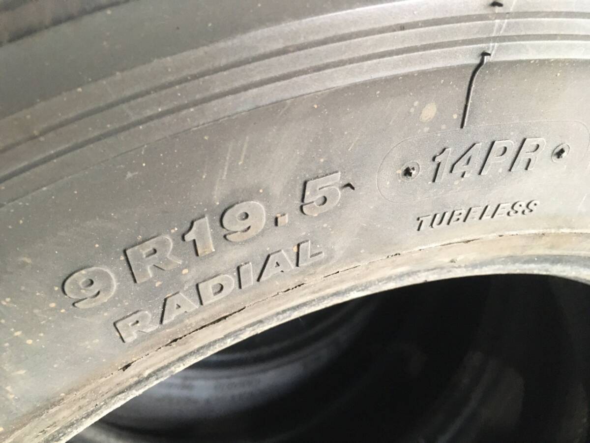 Yahoo!オークション - s419-4-5 9R19.5 14PR BS R225 中古6本セット 20...
