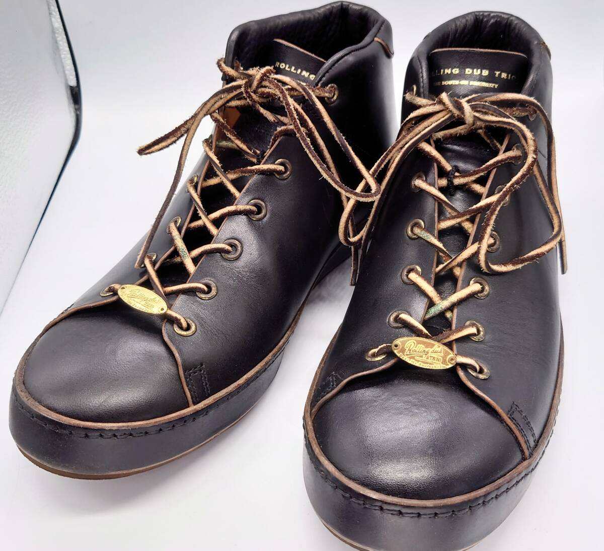 ROLLING DUB TRIO ローリングダブトリオ BLACKSTONE HI＜BLACK＞ ホースバット スニーカー ブーツ レザーシューズ 9 27cm相当 TS(27.0cm)｜売買 ...