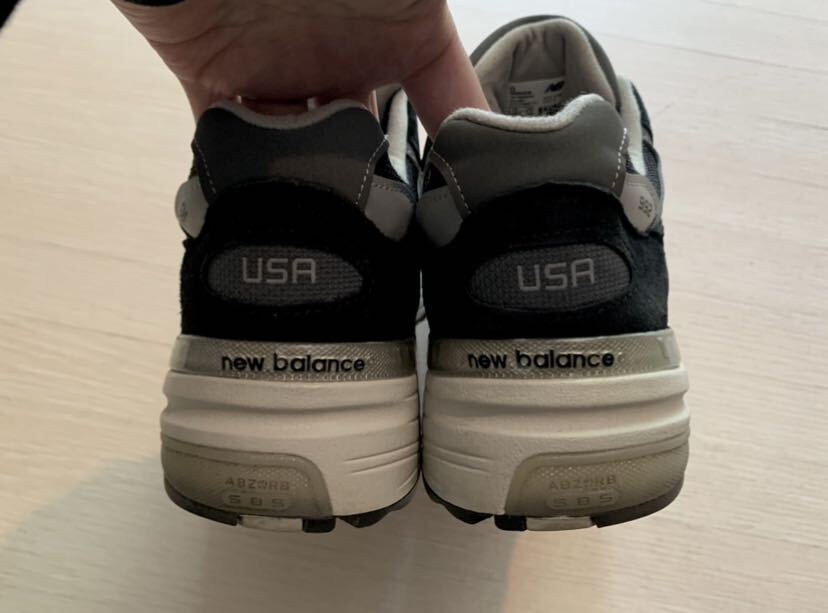 Yahoo!オークション - 28 new balance m992 eb black 992 28cm mr993 b...