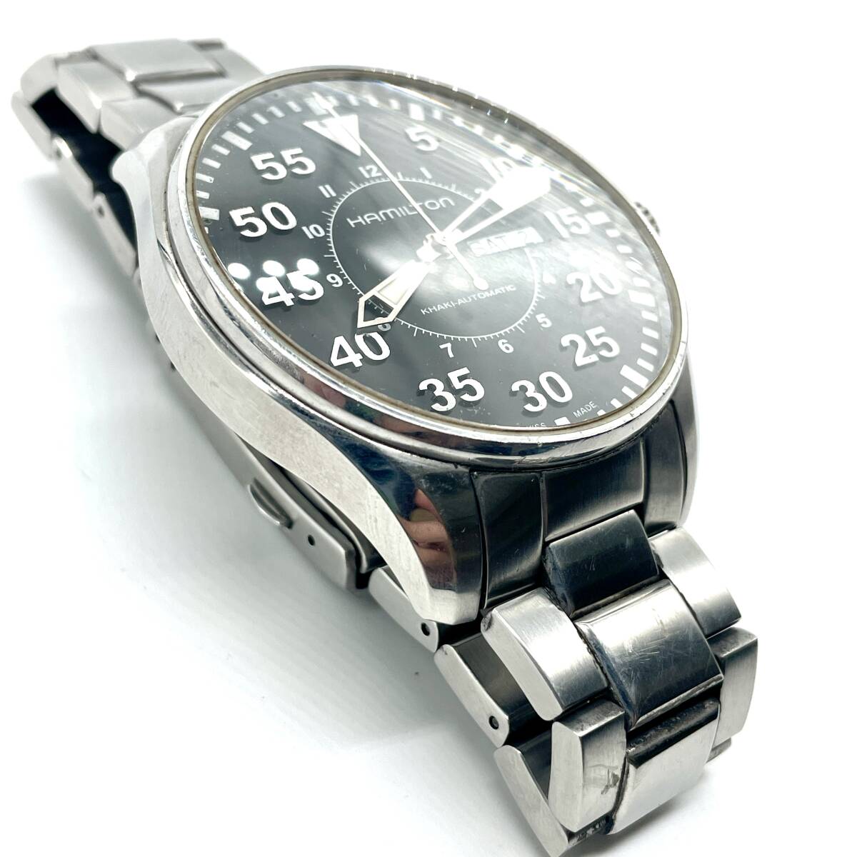 Yahoo!オークション - ジャンク HAMILTON ハミルトン H647150 PILOT DA...