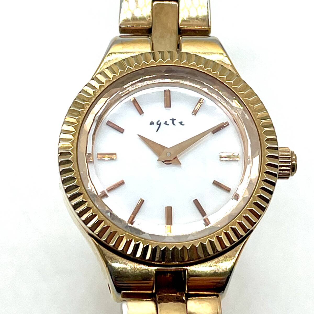 Yahoo!オークション - 稼働品 agete アガット ダイヤモンド 0.02ct シ...