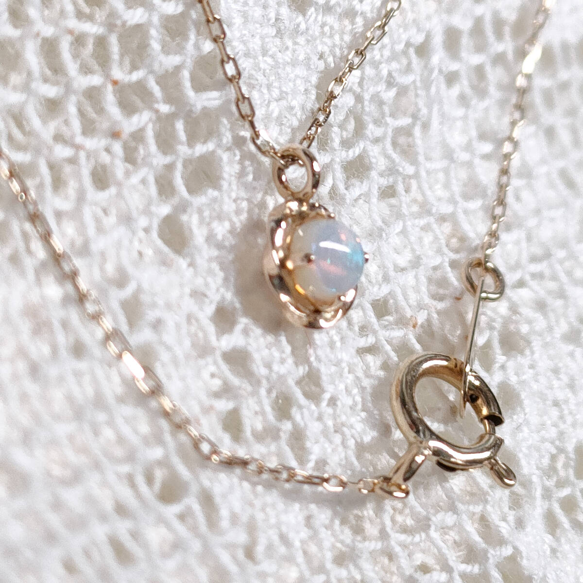 Yahoo!オークション - K10 【cui-cui】 オパール ダイヤモンド ネック...