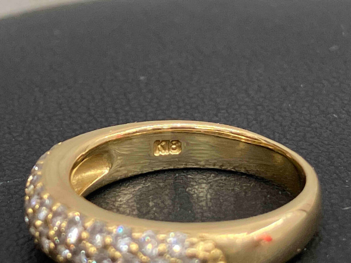 Yahoo!オークション - デザインリング K18 ダイヤ0.4ct 2号 約2.9g