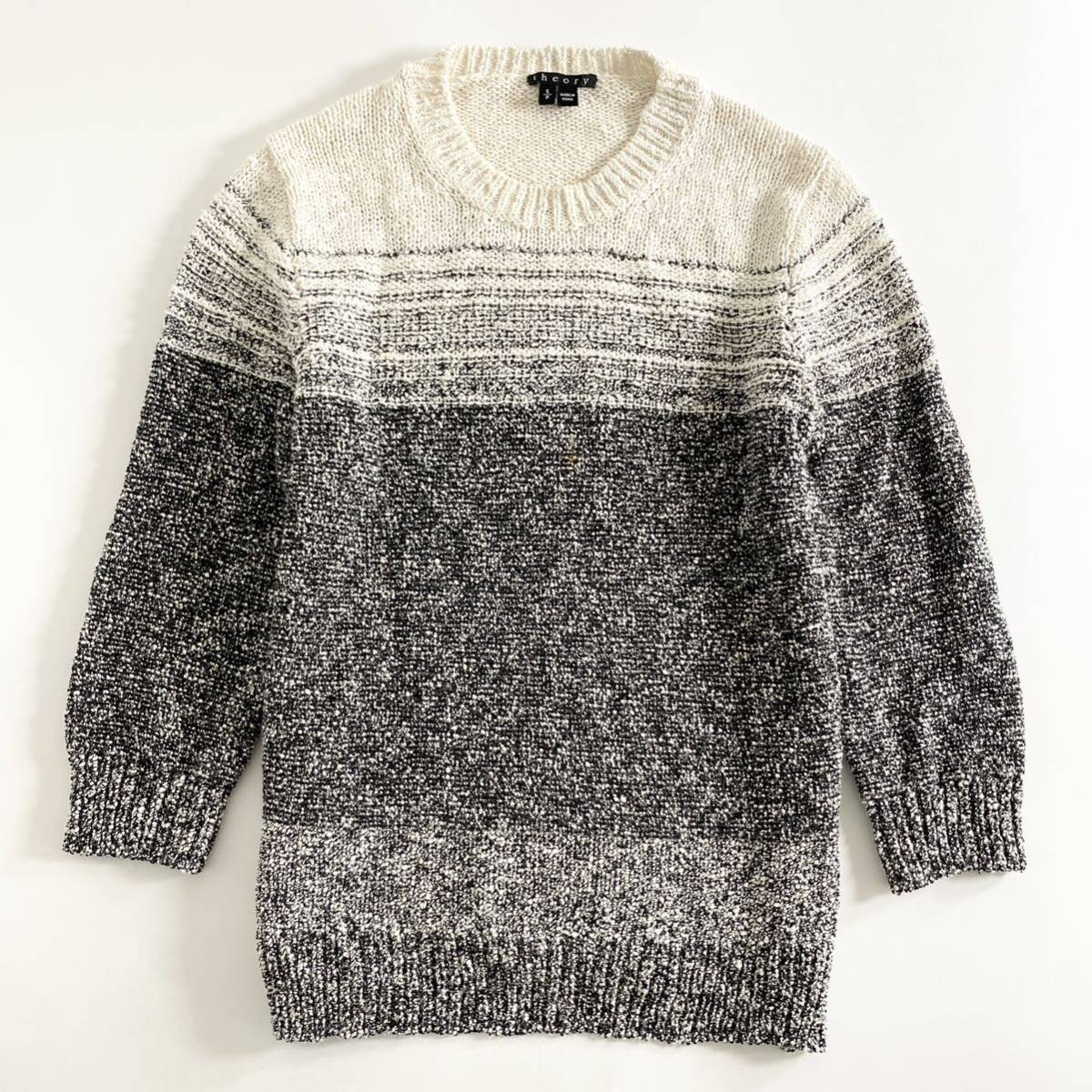 Yahoo!オークション - Se1 theory セオリー ニット セーター クルーネ...