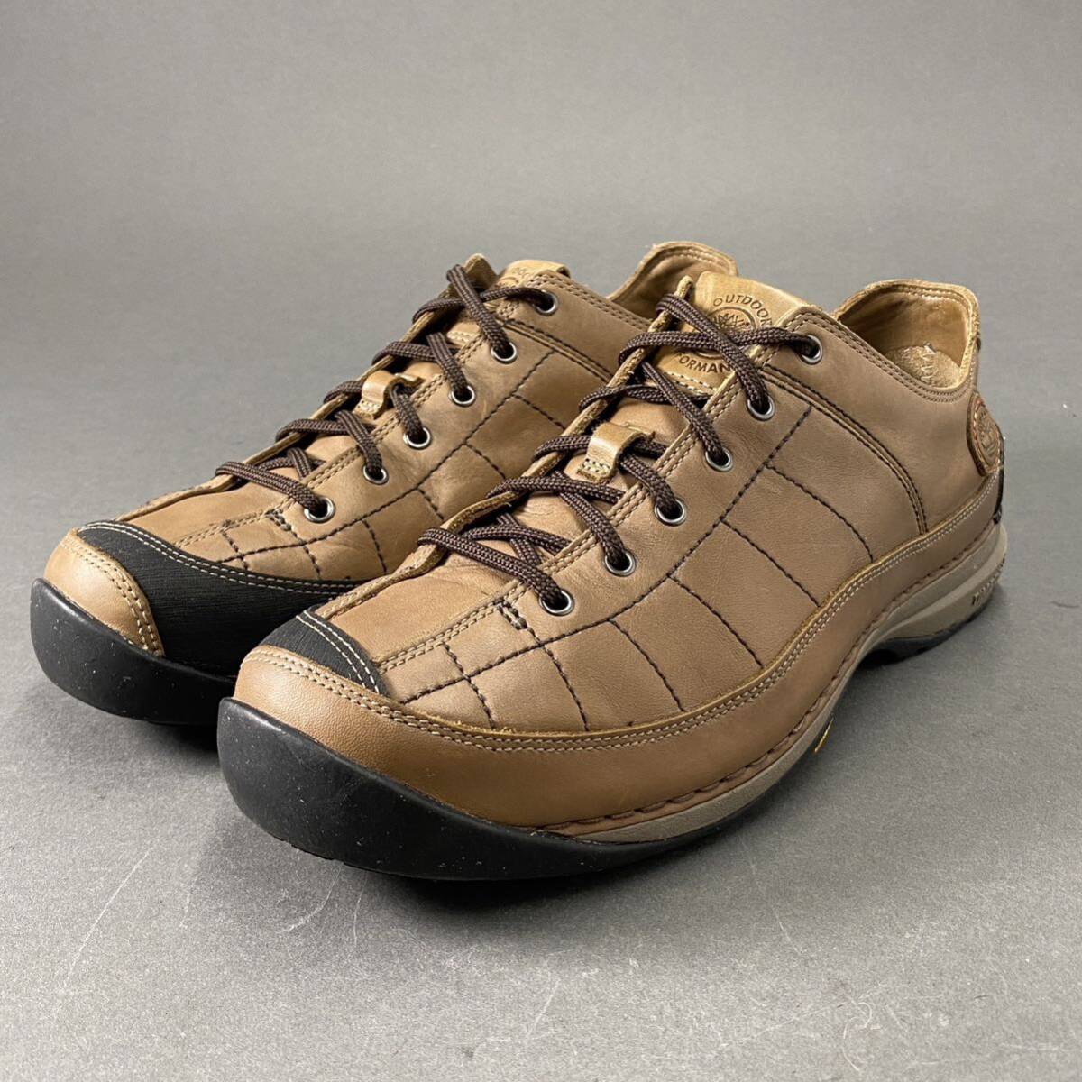 Fe14 TIMBERLAND ティンバーランド 本革 レザースニーカー ウォーキングシューズ 運動靴 vibramソール 8M 26cm相当 ブラウン メンズ 男性用(26.0cm)｜売買さ ...