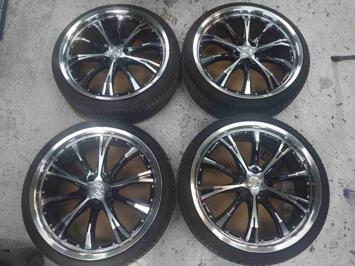 Yahoo!オークション - 5H PCD100 19インチ アルミ ホイール 215/35R19...