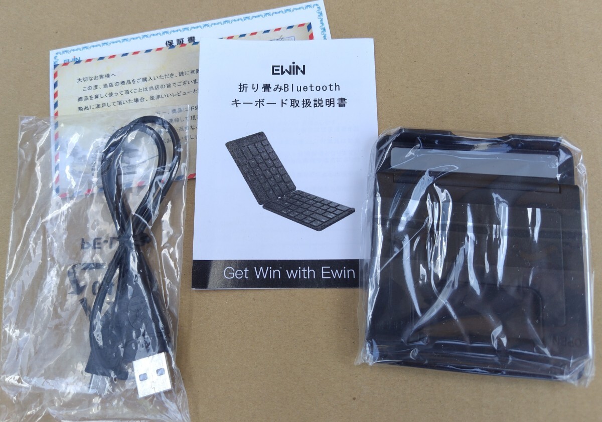 Yahoo!オークション - EWiN Bluetoothキーボード 折りたたみ式