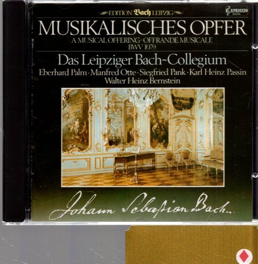 Yahoo!オークション - b096 J・S・バッハ MUSIKALISCHES OPFER BWV1079...