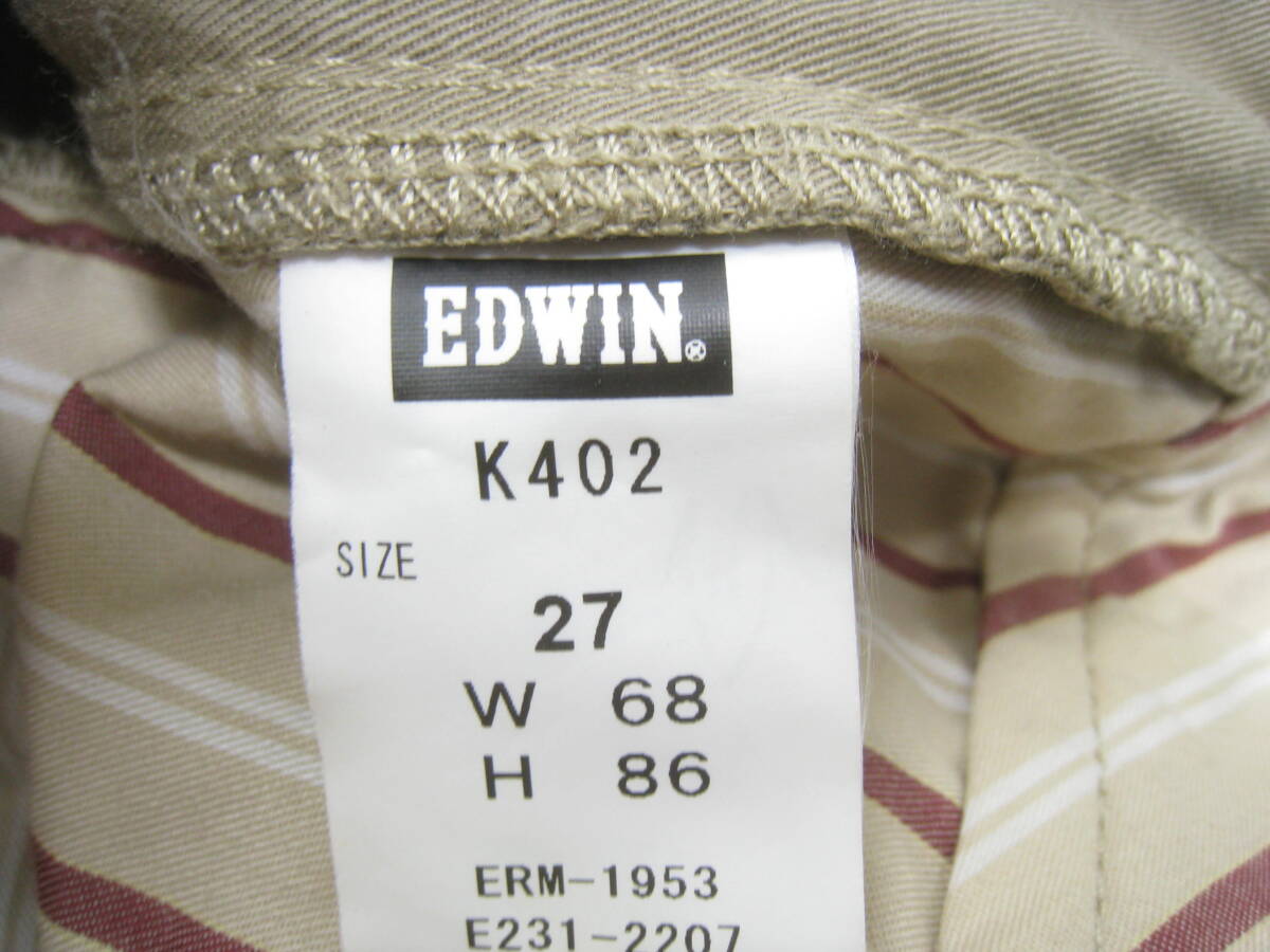 Yahoo!オークション - EDWIN KHAKI エドウィン パンツ K402 ベージュ ...