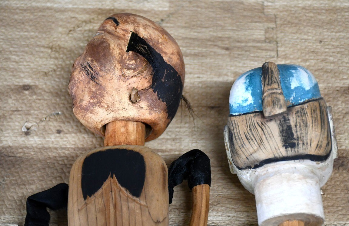 Yahoo!オークション - NY5-47【現状品】のろま人形 野呂間人形 道化人...