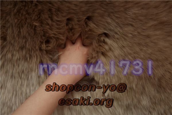 Yahoo!オークション - 極美品 高級感 ムートン 長毛 ピースラグ ムート...