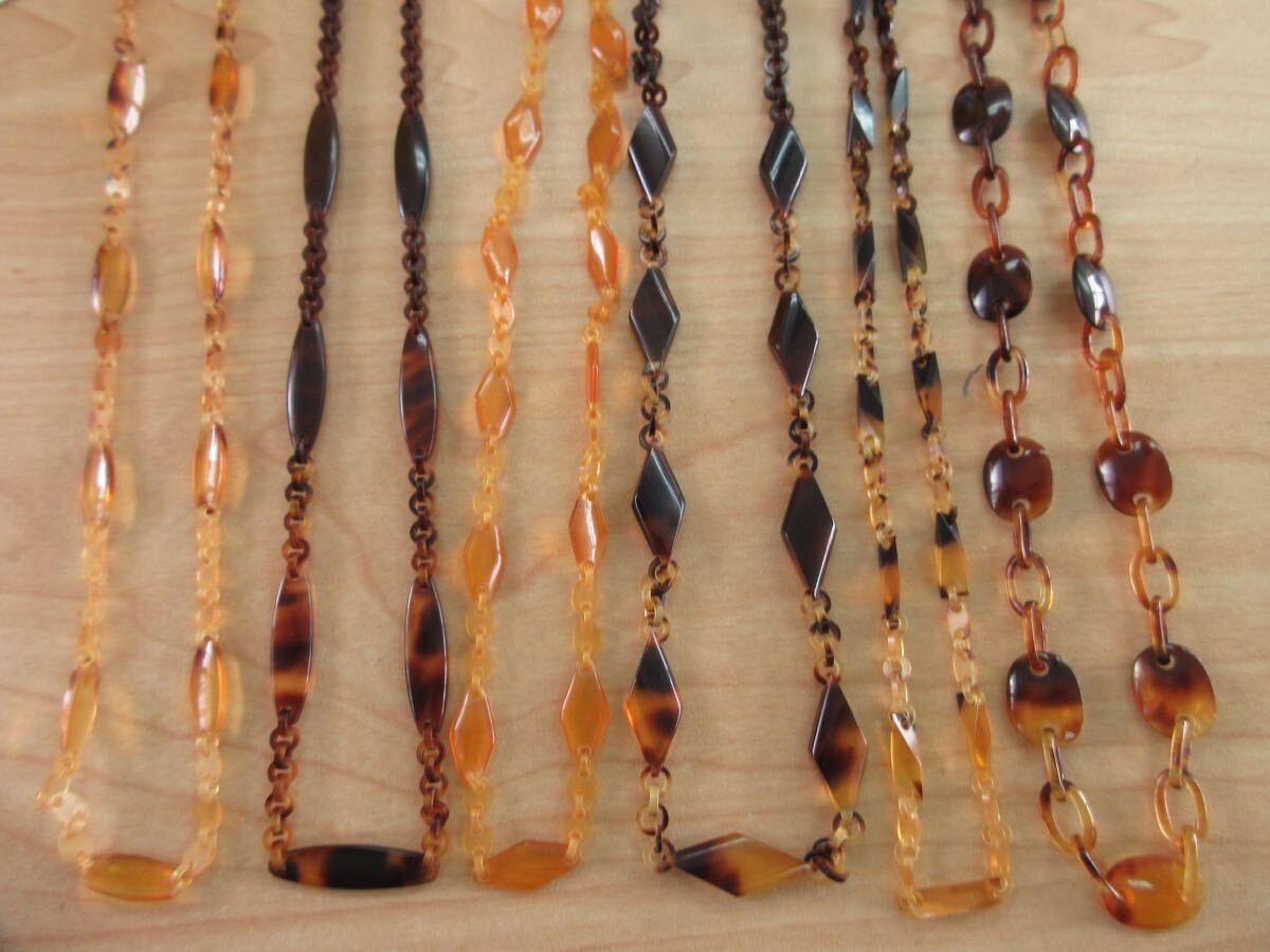 Yahoo!オークション - 【D48】鼈甲 ベッコウ べっ甲 ネックレス ヴィン...