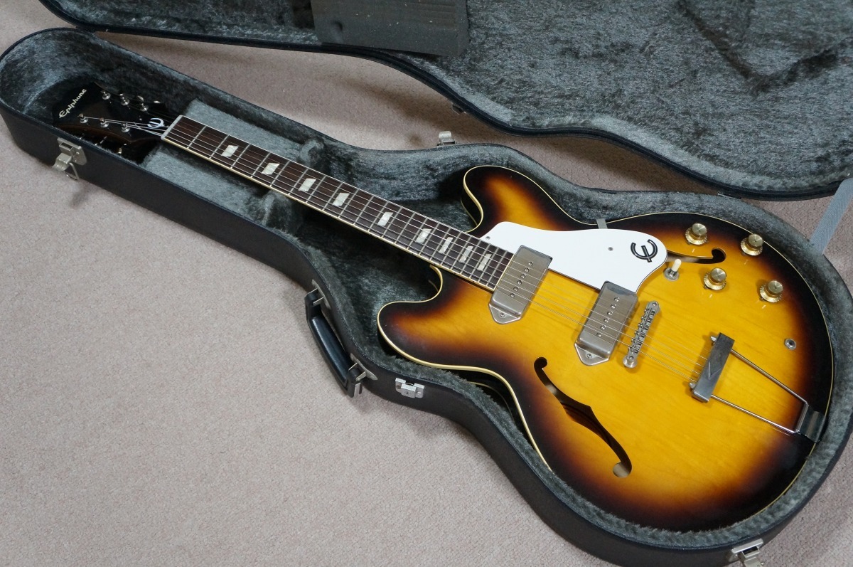 シモカジ Epiphone Casino Vintage Made in Japan 90年代 下倉楽器 限定モデル 日本製 ラッカー塗装 16Fジョイント Pre-Elitist 激レア ...