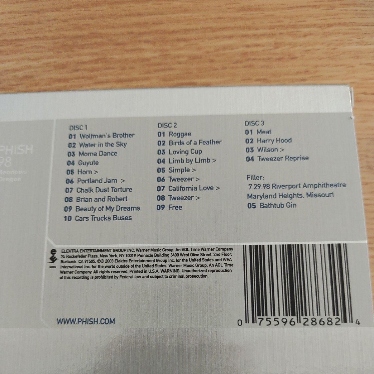 Yahoo!オークション - Phish / Live Phish 17 (7.15.98 Portland Meado...