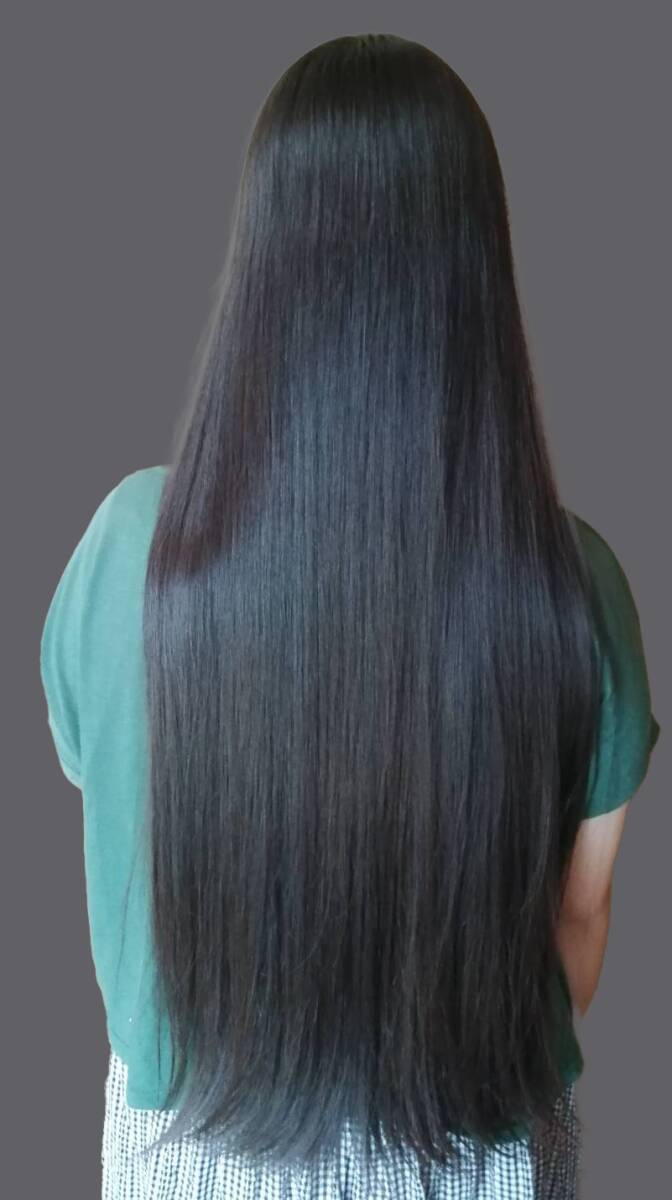 Yahoo!オークション - 毛束 髪束 日本人 55cm 188g