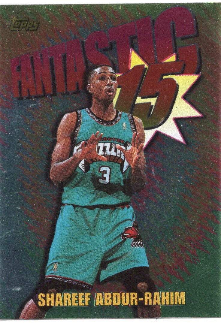 Yahoo!オークション - NBA 96-97 TOPPS Fantasticis SHAREEF ABDUR-RAH...