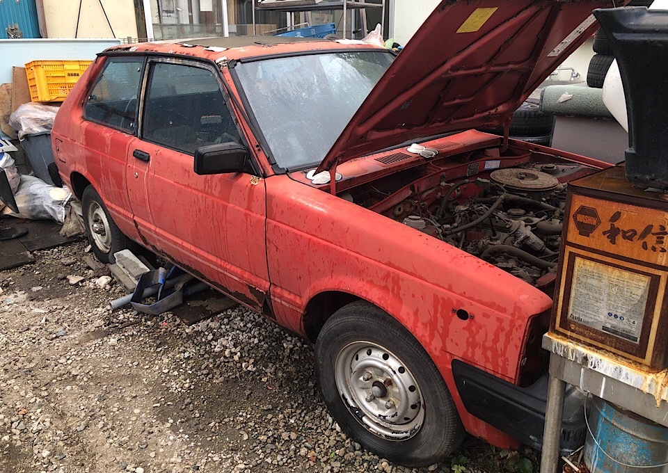 Yahoo!オークション - 名車発掘 スターレットKP61 4Kエンジン 書類あり