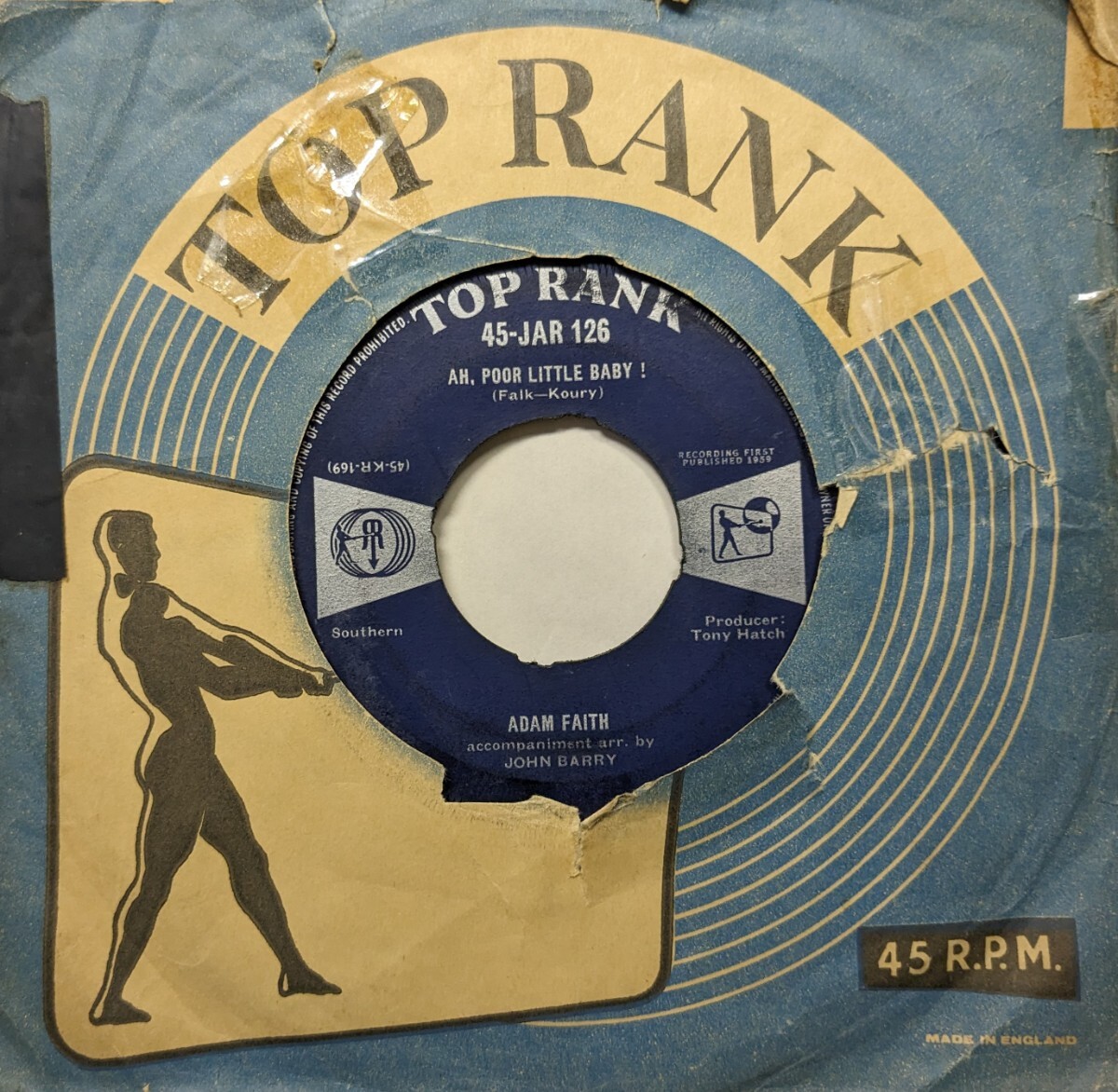 Yahoo!オークション - ADAM FAITH/AH.POOR LITTLE BABY 1959'UK TOP R...