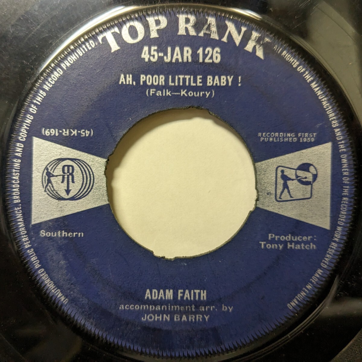 Yahoo!オークション - ADAM FAITH/AH.POOR LITTLE BABY 1959'UK TOP R...