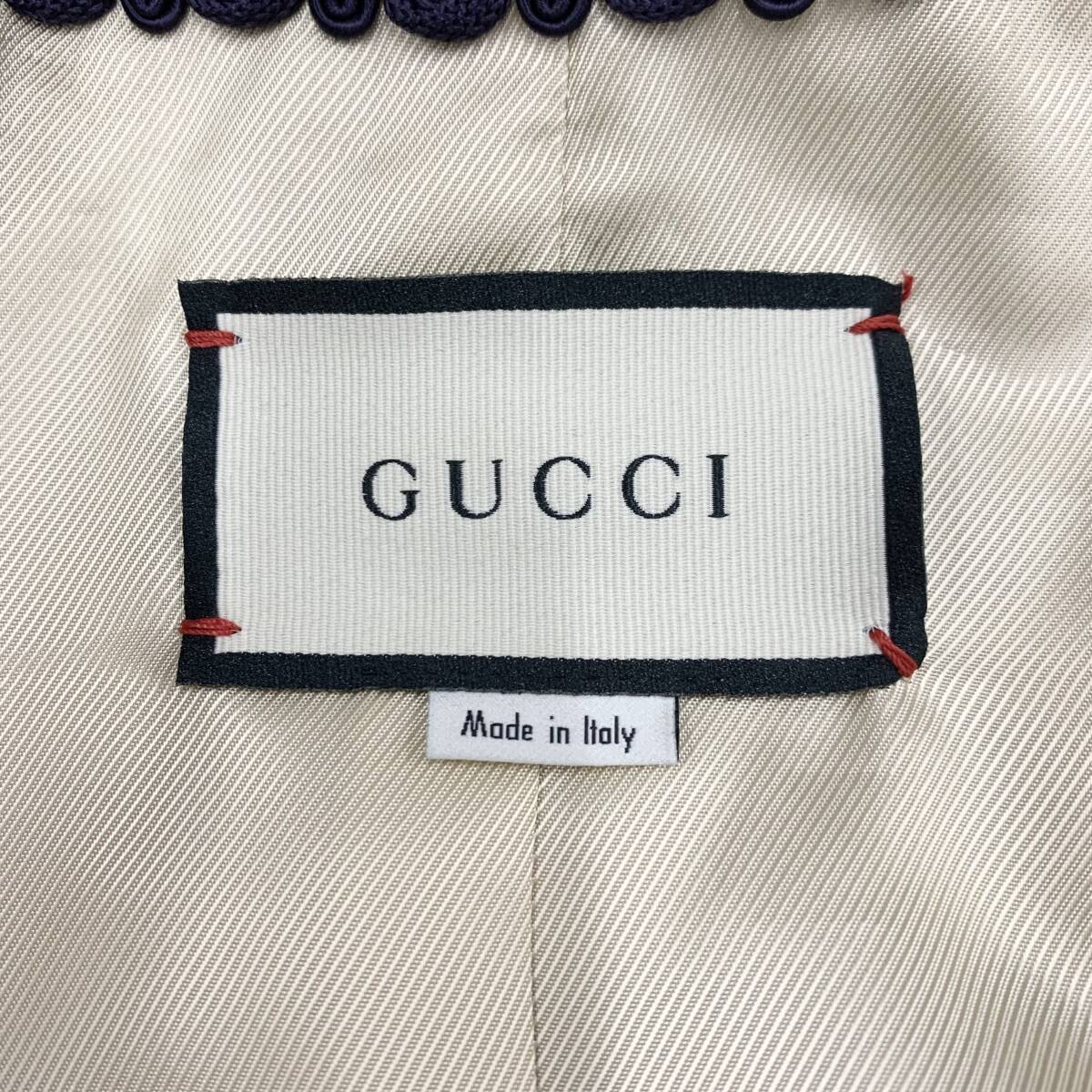 9859 グッチ GGチェック ツイードジャケット アウター マルチ 9859 グッチ GGチェック ツイードジャケット アウター マルチ