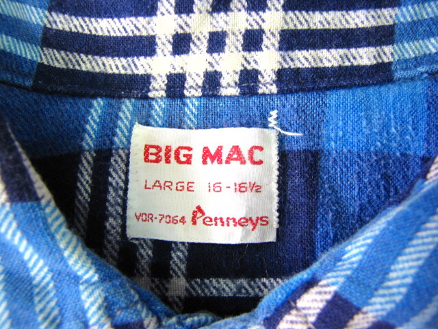 Yahoo!オークション - A-1 60s～70s BIGMAC ビッグマック プリントネル...