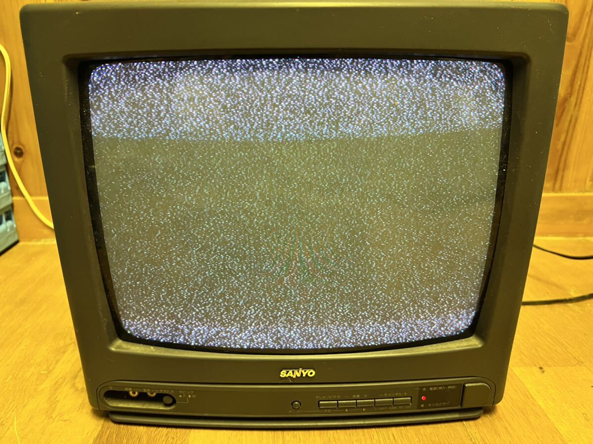Yahoo!オークション - 【KH0038】SANYO C-14D7 ブラウン管テレビ カラ...