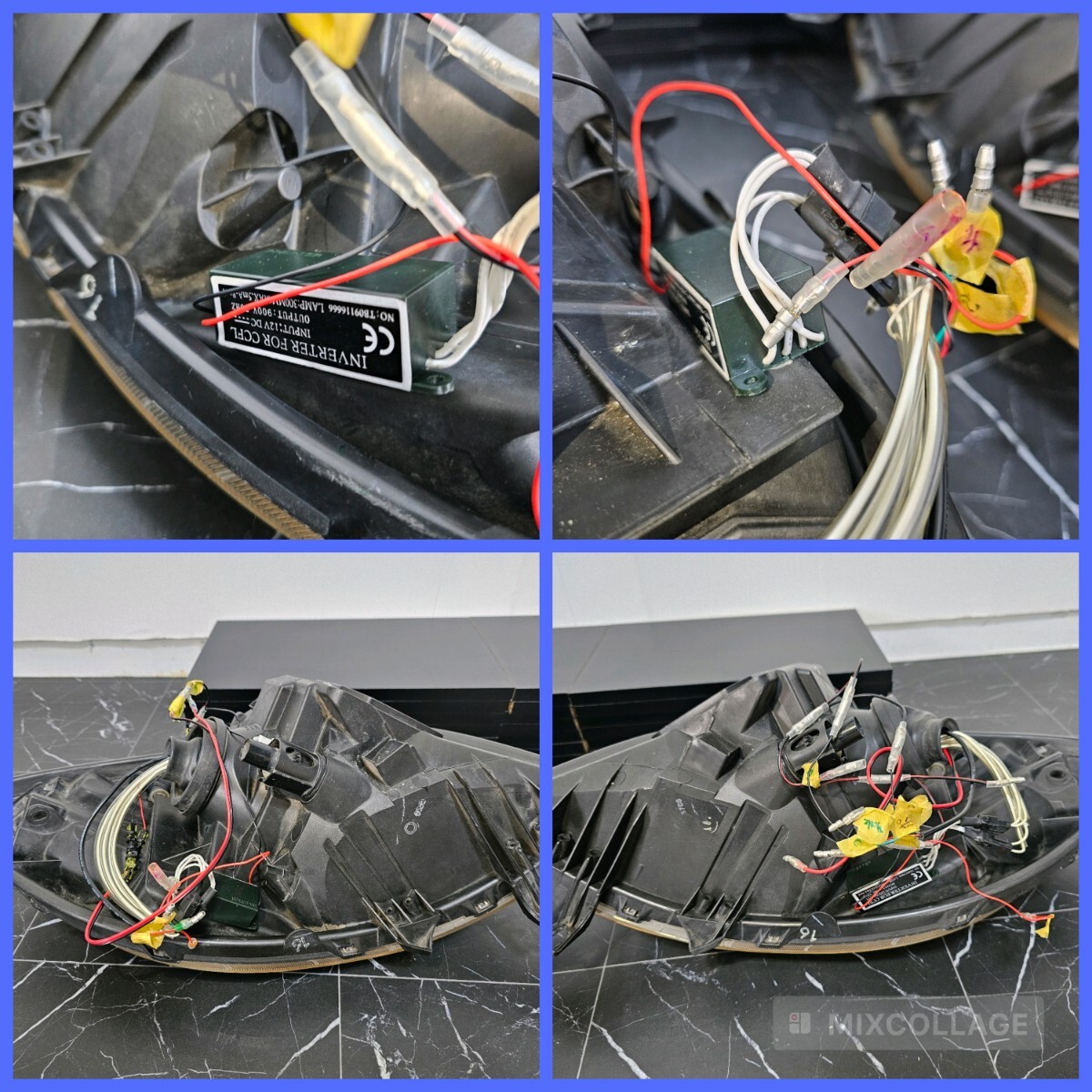 Yahoo!オークション - ヴィッツ 90系 イカリング ヘッドライト SCP90 K...