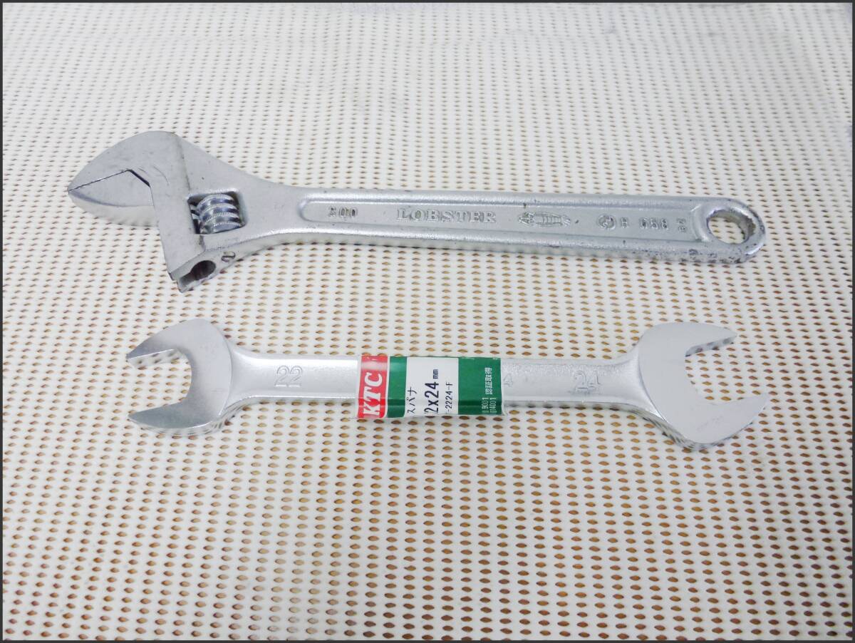 Yahoo!オークション - 未使用 KTC 22×24mm スパナ 中古大型モン...