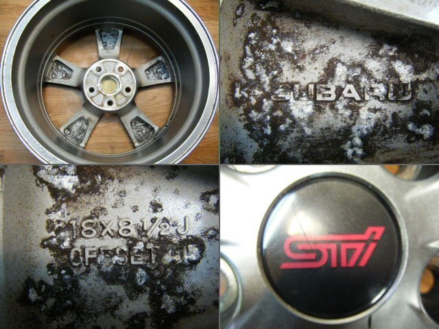 Yahoo!オークション - IB-199 スバル 純正 WRX STI 18×8.5J 5H-114.3