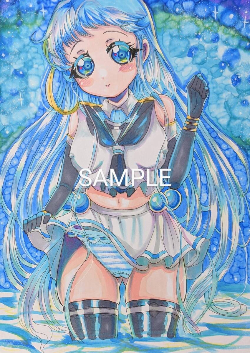 Yahoo!オークション - 同人手描きイラスト 艦これ 五月雨 A4