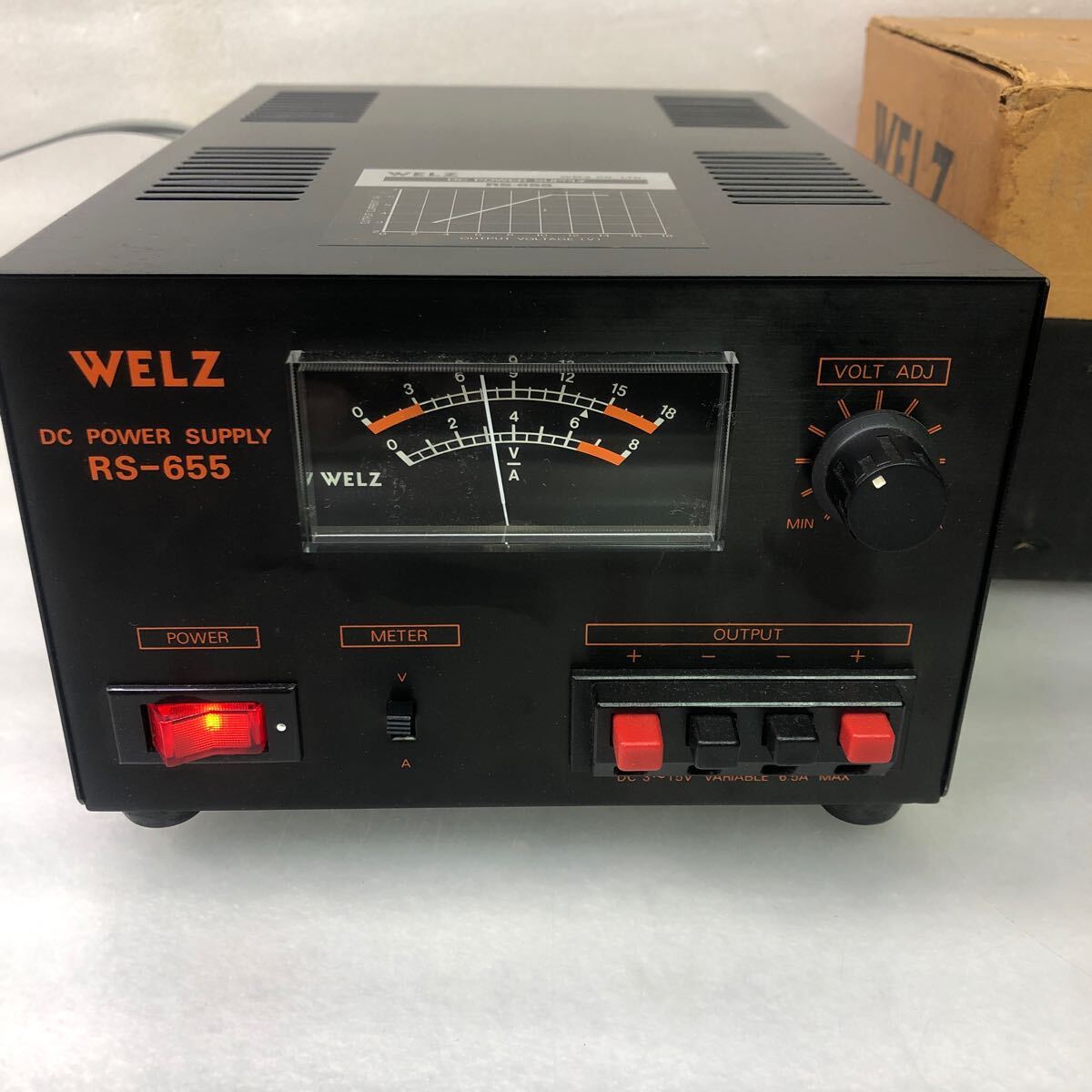 Yahoo!オークション - WELZ 直流安定化電源 RS-655 DC- 3~ 15V 6A