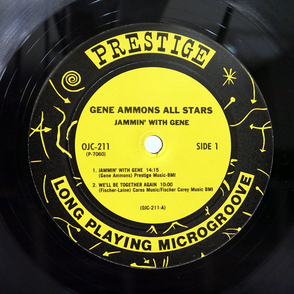 Yahoo!オークション - 米 GENE AMMONS/JAMMIN’ WITH GENE/PRESTIGE OJ...