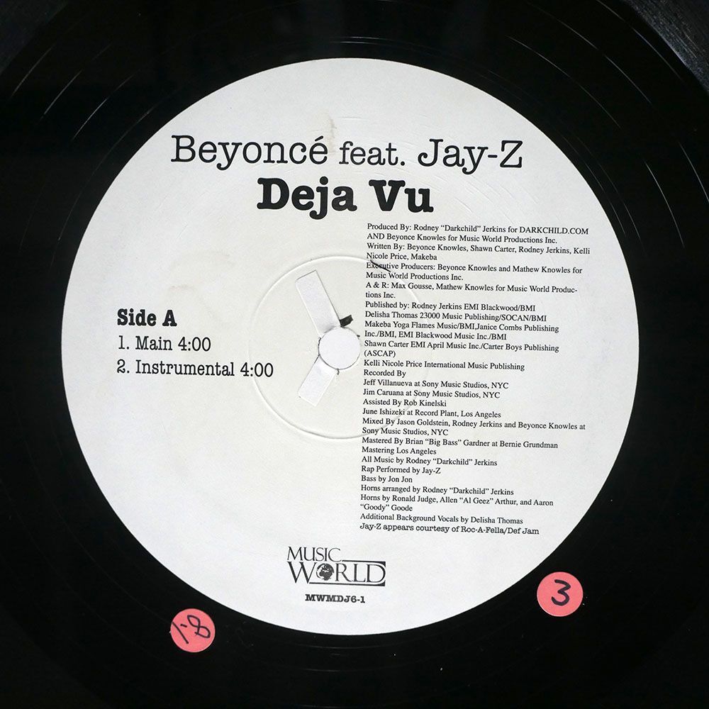 Yahoo!オークション - 米 BEYONCE/DEJA VU/MUSIC WORLD MUSIC MWMDJ61 ...