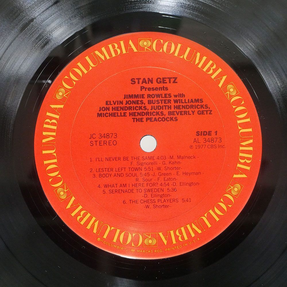 Yahoo!オークション - 米 STAN GETZ/PEACOCKS/COLUMBIA JC34873 LP