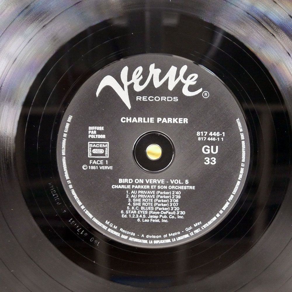仏 CHARLIE PARKER/BIRD ON VERVE VOL.5/VERVE 8174461 LP(ジャズ一般)｜売買されたオークション情報、yahooの商品情報をアーカイブ公開 ...