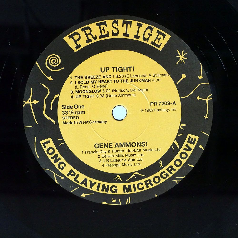 Yahoo!オークション - 米 GENE AMMONS/UP.TIGHT/PRESTIGE PR7208 LP