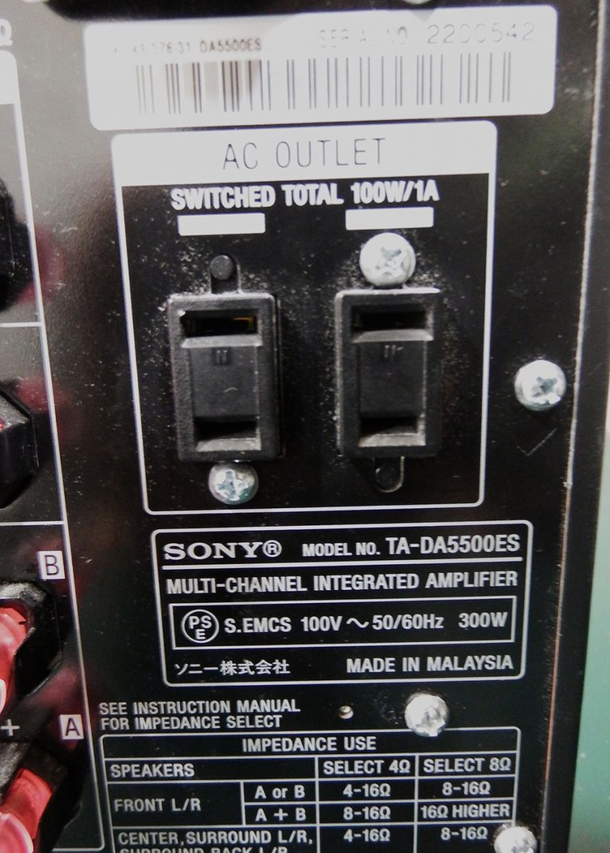 日本代購代標第一品牌【樂淘letao】－ AVアンプ SONY TA-DA5500ES YFAD00005071