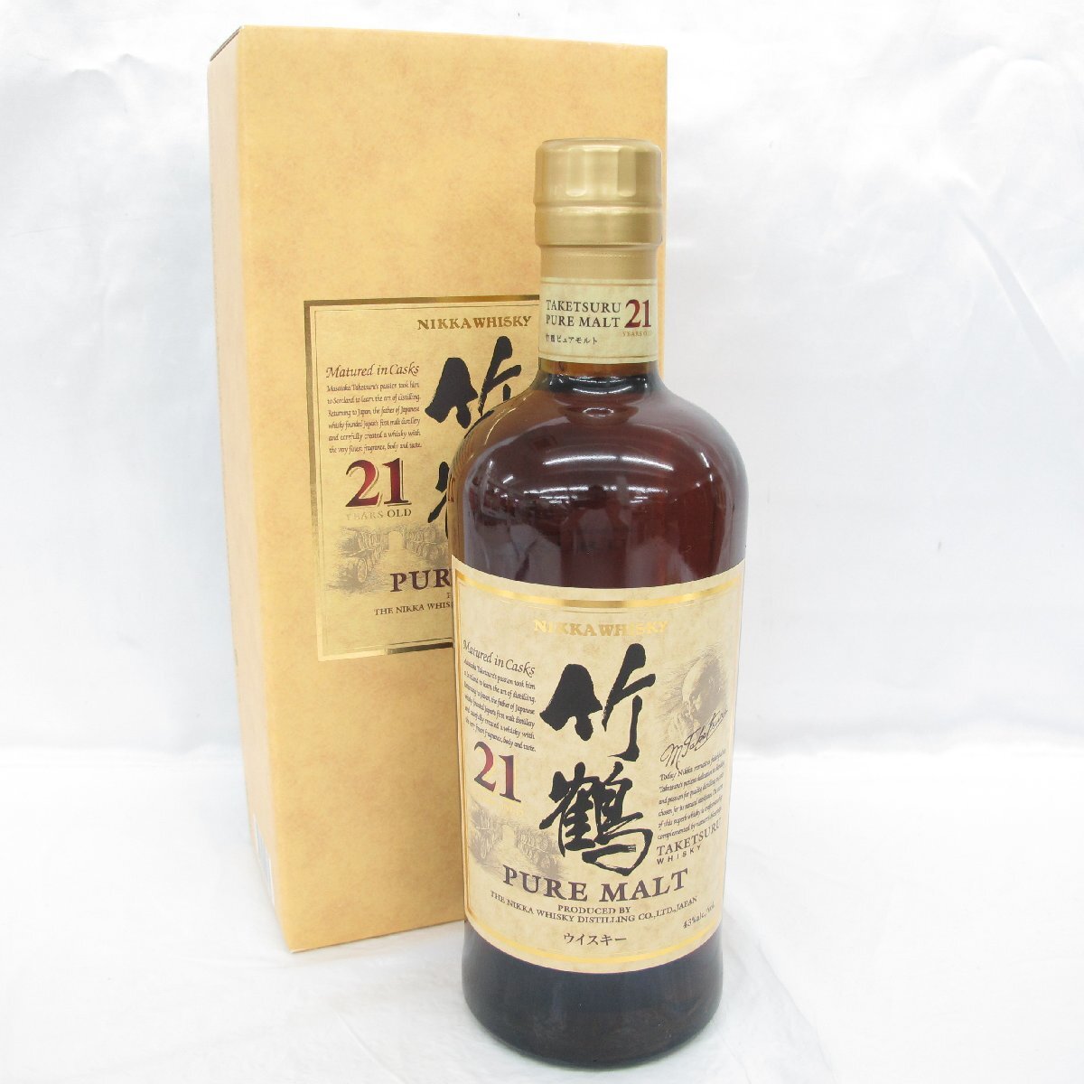 未開栓 NIKKA ニッカ 竹鶴 21年 ピュアモルト ウイスキー 700ml 43% 箱付 11583022 0523(日本)｜売買されたオークション情報、yahooの商品情報をアーカイブ ...