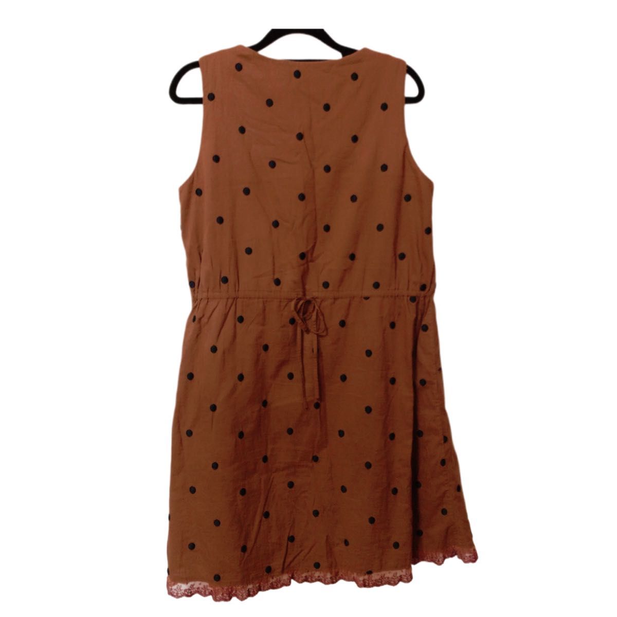 franche lippee フランシュリッペ ワンピース ドット 茶色 franche lippee フランシュリッペ ワンピース ドット 茶色