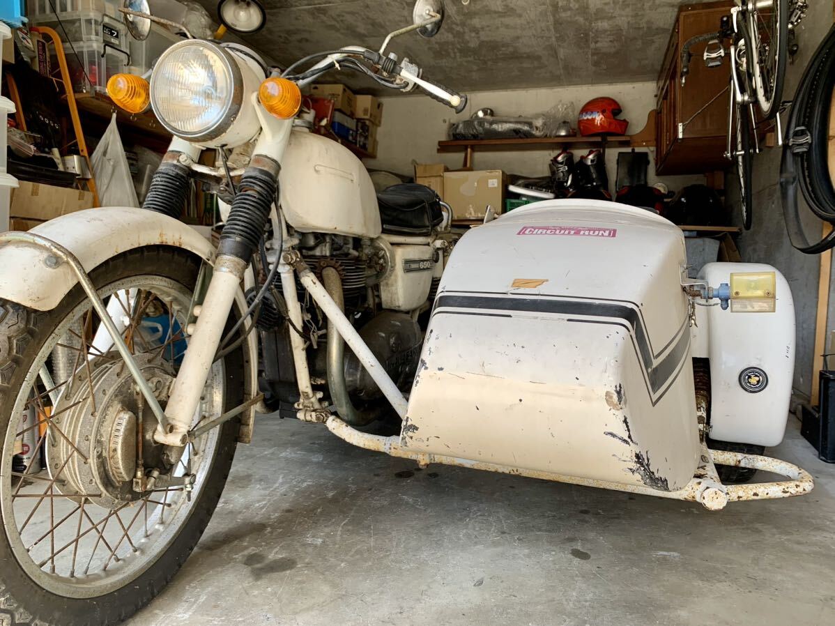 Yahoo!オークション - 貴重 カワサキW1SAサイドカー レストアベース（...