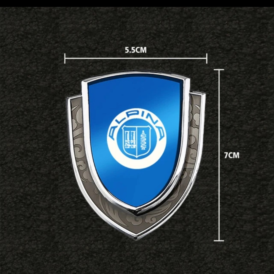 Yahoo!オークション - 金属製の車の付属品 3D自己接着剤 alpina bmw b3...