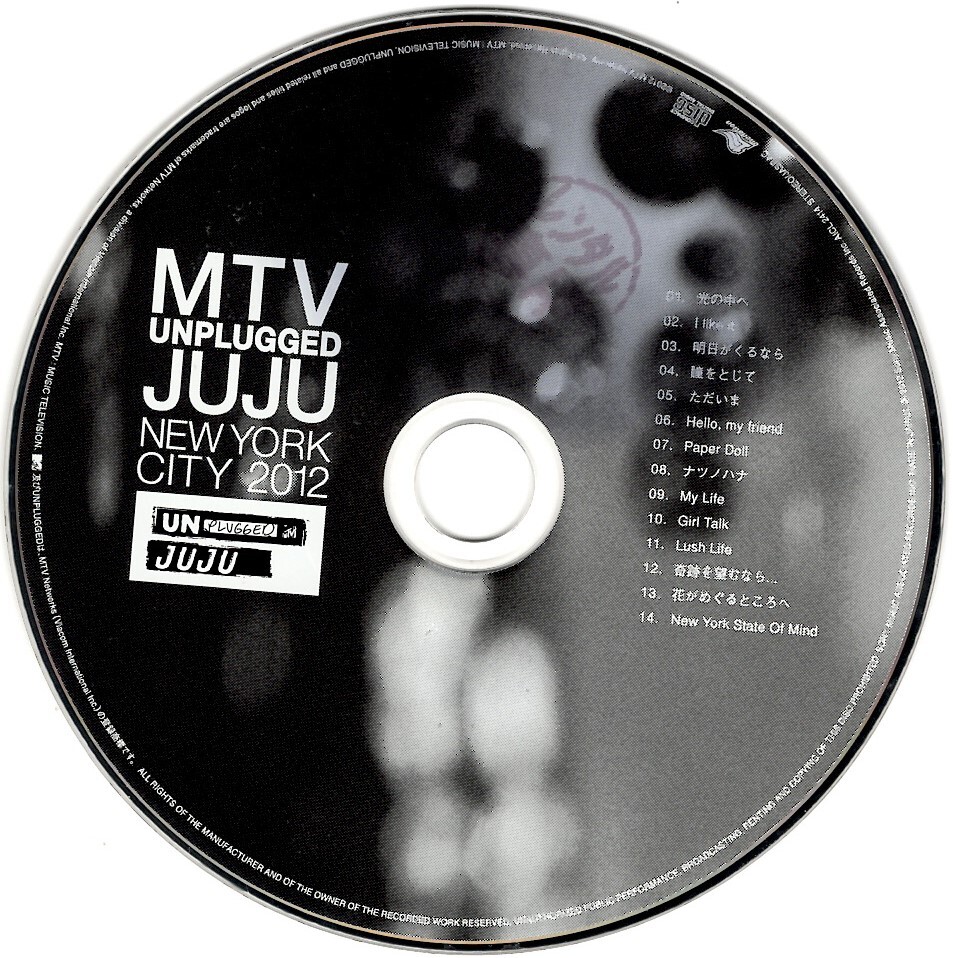 Yahoo!オークション - JUJU＜じゅじゅ＞「MTV UNPLUGGED JUJU」ライブ...