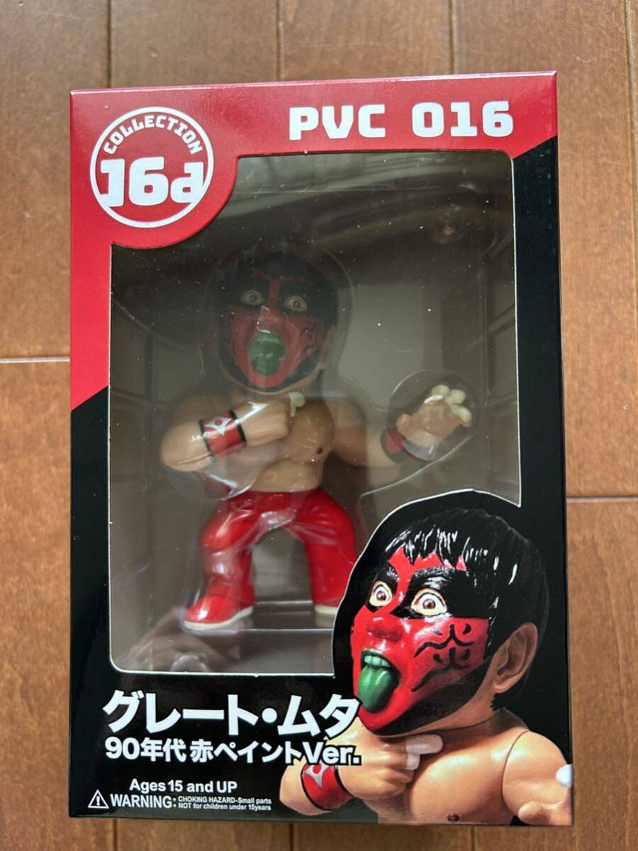 Yahoo!オークション - 16dソフビ グレート・ムタ[90's赤ペイントVer.]